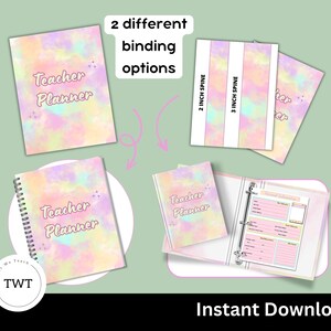 Teacher Planner - Pastel Design- Printable -organising Teachers - Etsy