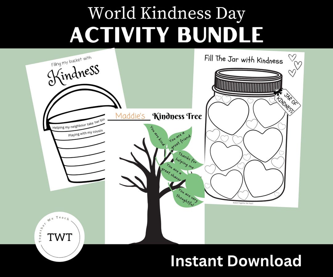 The Kindness Activity Bundle, 3 Great Resources to Help Spread Kindness ...