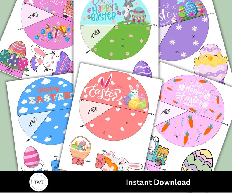 3D Easter Craft Activity, 9 Different Designs, Instruction Page - Etsy ...