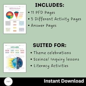All About Earth Activity Booklet With Answers - Etsy
