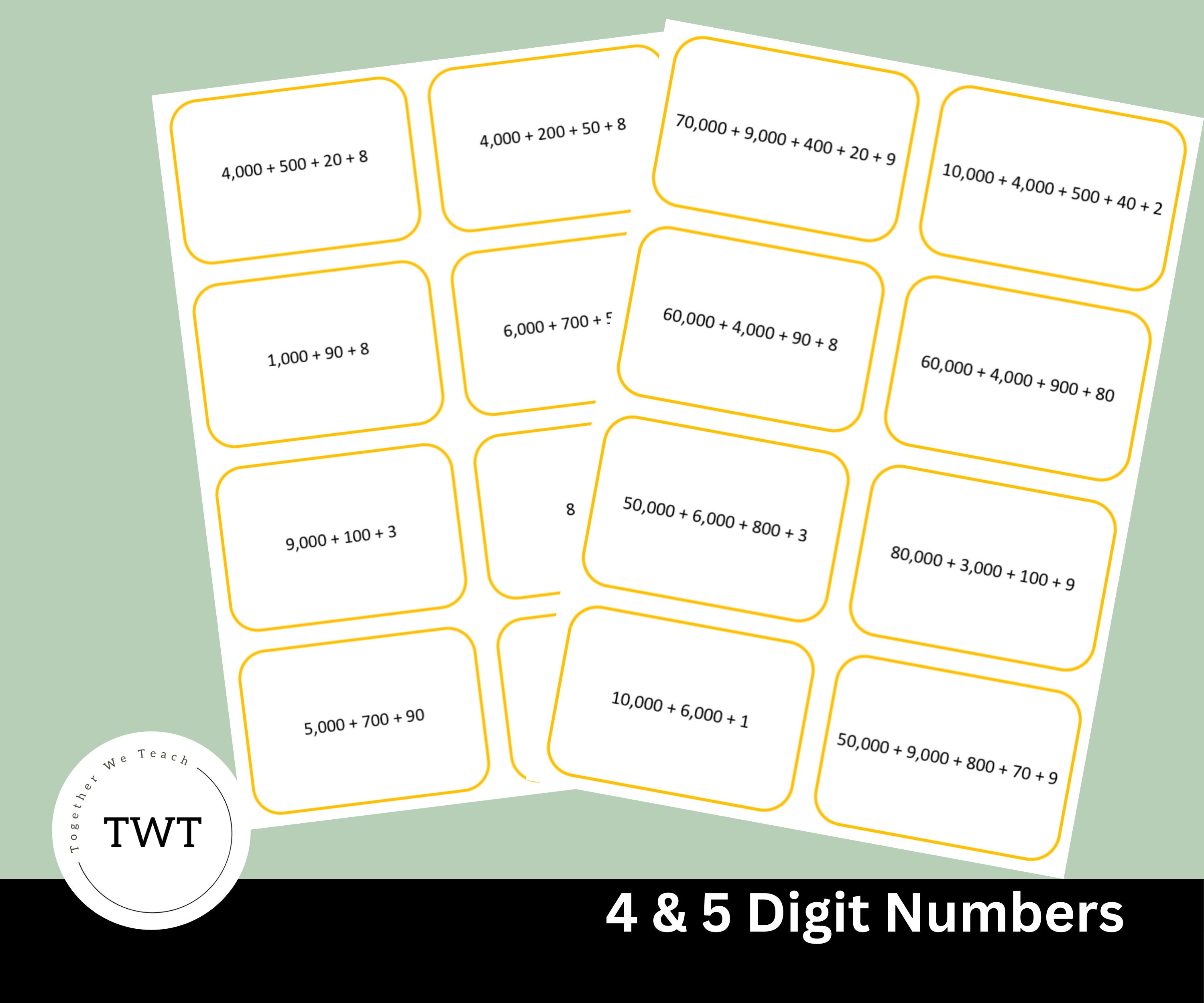 Expanded Notation Bingo - Etsy