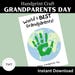 World's Best Grandparents Handprint Craft- Grandparents Day, Unique ...