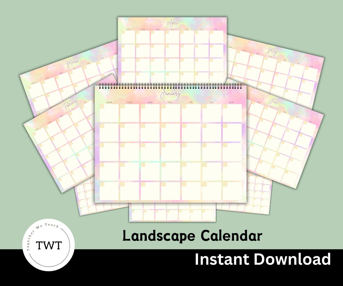 Teacher Planner - Pastel Design- Printable -organising Teachers - Etsy