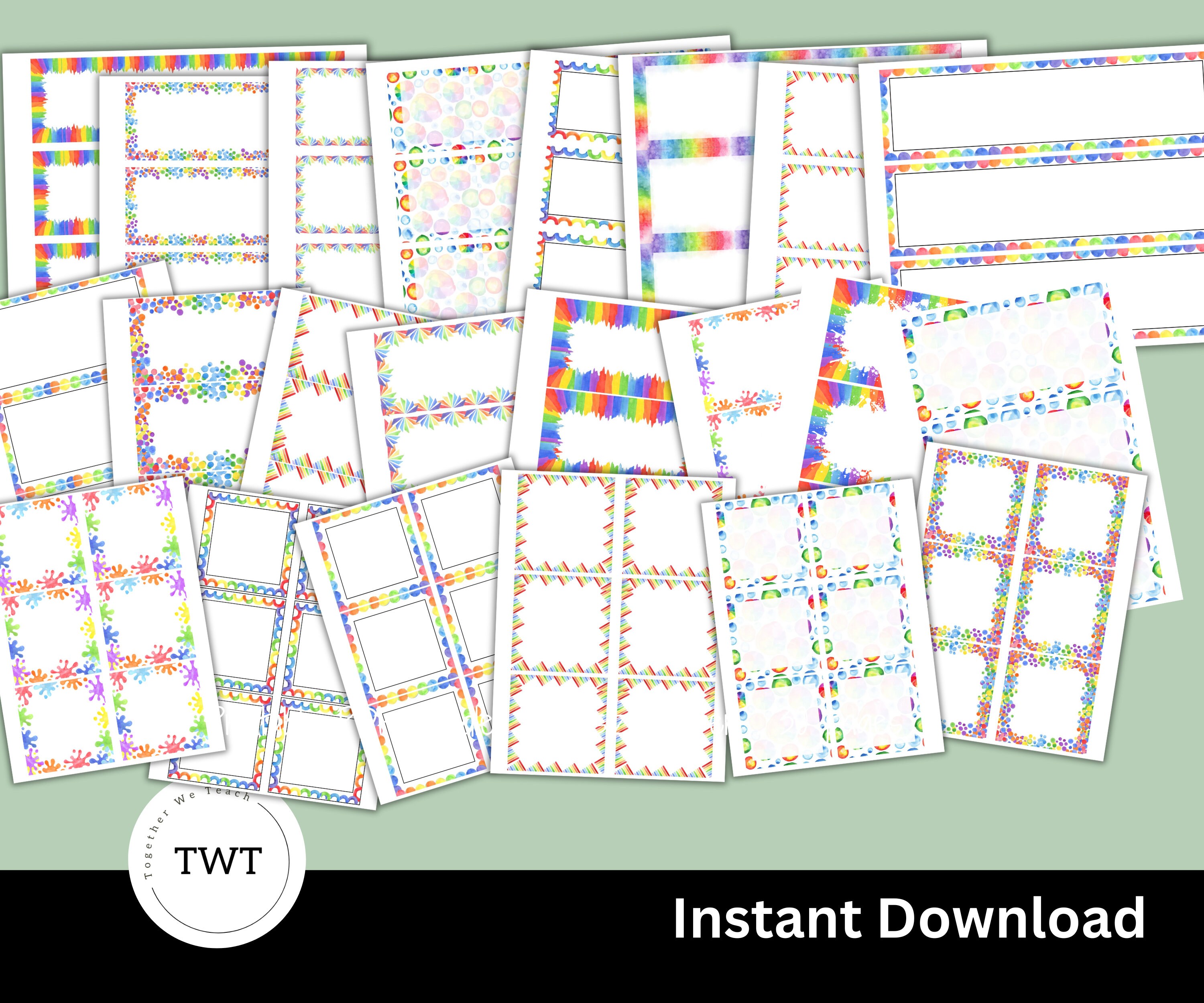 Classroom Blank Editable Labels - Etsy