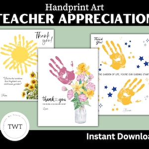 Teacher Appreciation Handprint Art Activity - Etsy Canada