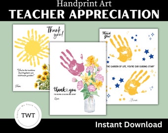 Teacher Appreciation Week Printable Handprint Art Teachers the Plant ...