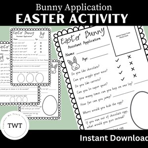 Easter Bunny Assistant Application - A Great Keepsake! - Etsy