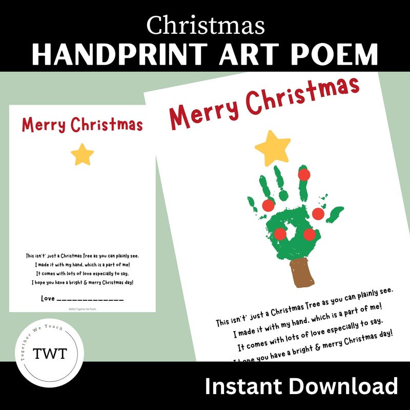 Handprint Tree - Etsy