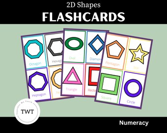 2D Shape Properties Posters, Maths Shape Flashcards, Resources for ...