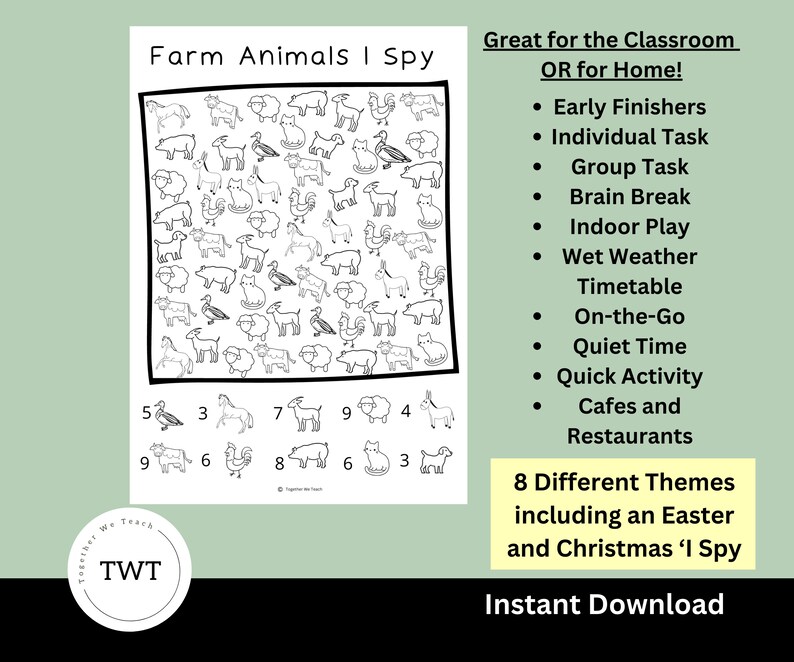 I Spy Activity Bundle - Etsy