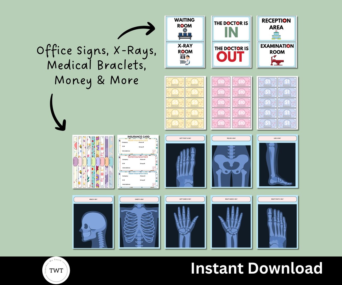 Doctors Office Pretend Play, Set up Your Own Doctors, PDF Download ...