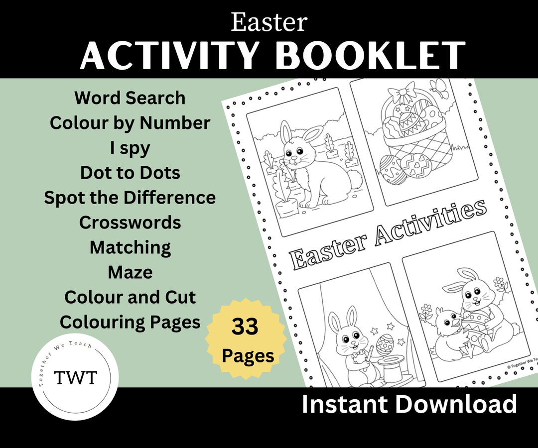 Easter Activity Booklet - Interactive Resource Packed With Fun-filled ...