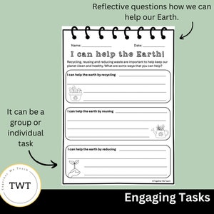 Earth Day Activities - Scavenger Hunt, Creative Writing & Taking Action ...