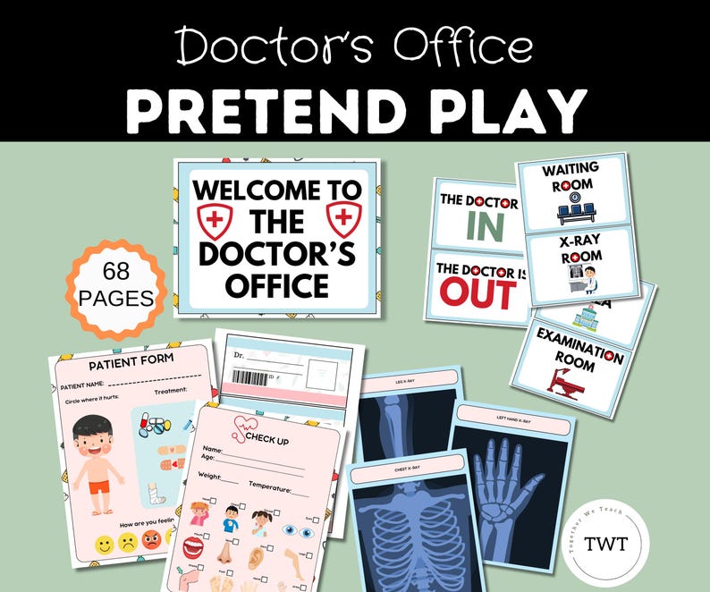 Doctors Office Pretend Play, Set up Your Own Doctors, PDF Download ...