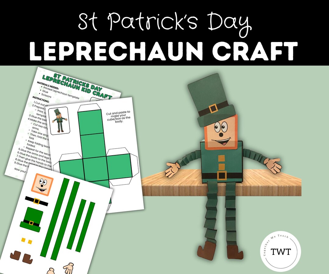 Make a Leprechaun - St Patrick's Day Craft Activity - Etsy