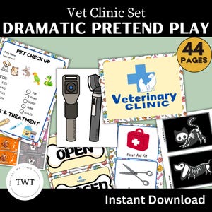 Vet Themed Pretend Play, Set up Your Own Vet Clinic, PDF Download ...