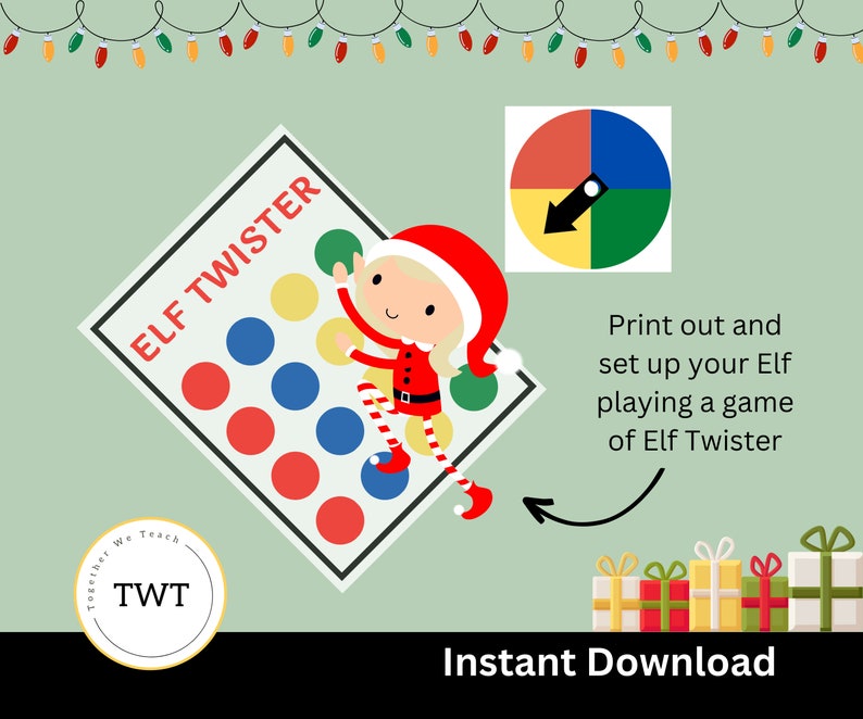 Elf Activity Games - Etsy