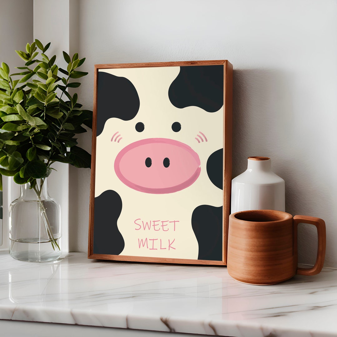 Cow Nursery Print Farm Animal Print Cow Print Jersey Cow Art Print ...