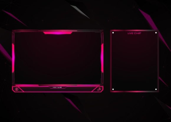 Pink Animated Twitch Overlay Package Custom Stream Overlays - Etsy UK