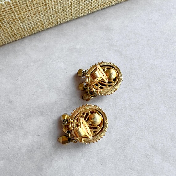 Vintage Crown Trifari Electra Collection Gold Tone Ne… - Gem