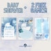 Blue Baby Shower Invite Card + 2 Free Baby Shower Games Template - Etsy