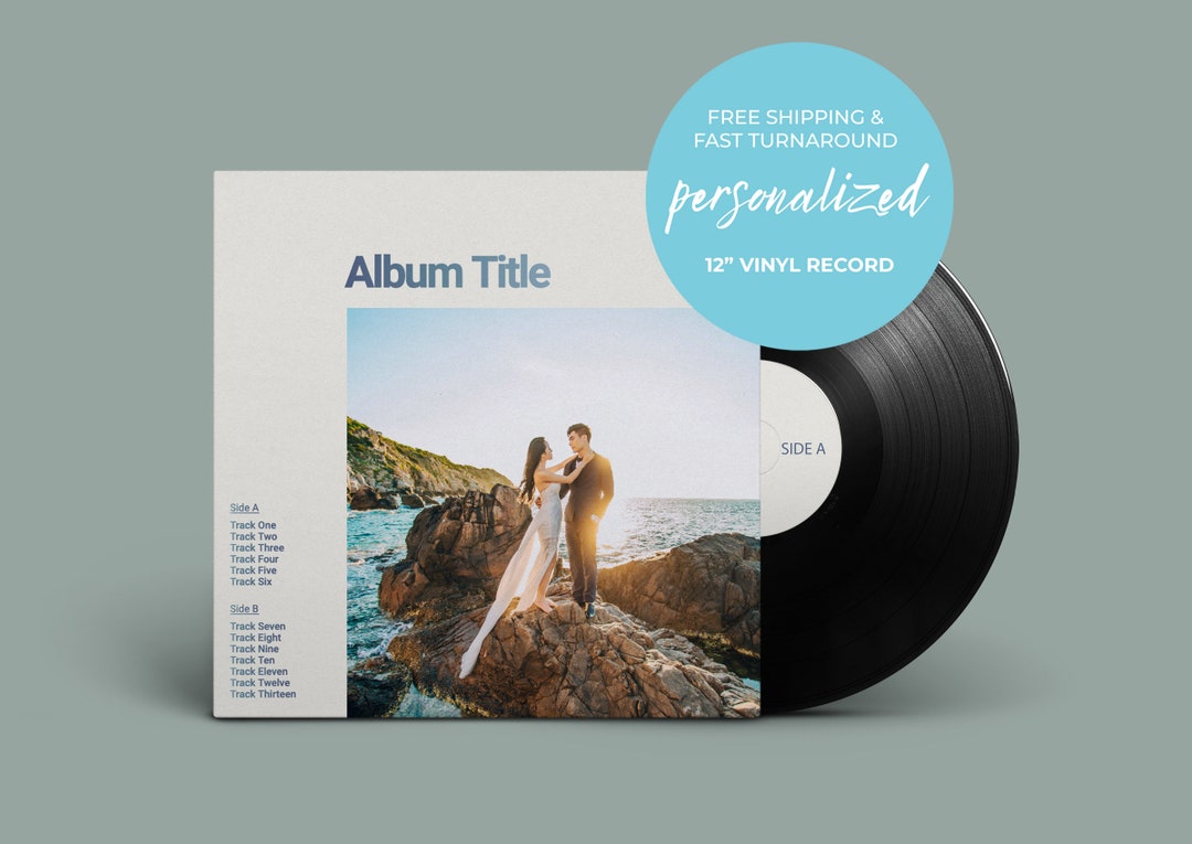 Personalized Photo Vinyl Record, Custom Mixtape Playlist, Personalized ...