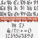 Old English Letter G Initial Vinyl Decal Sticker Diploma Font - Etsy