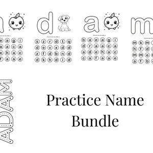 Custom Name Worksheets - 50 Page Learining PDF Bundle for Homeschooling ...