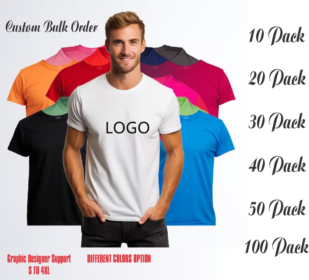 Custom Bulk Order Tshirts,logo Design Wholesale Cusom Logo Shirts ...