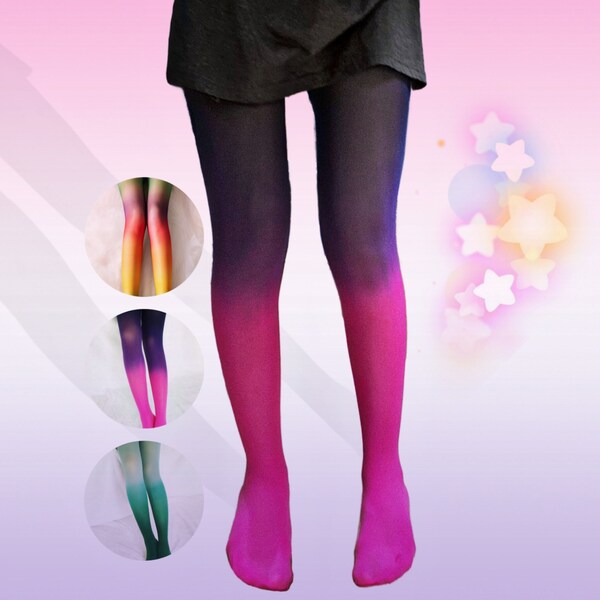 Gradient Tights - Etsy