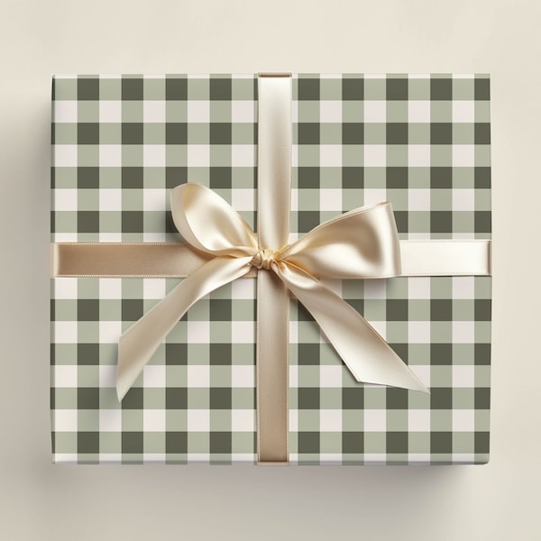 Light Green Christmas Wrapping Paper - Etsy