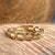 14K Gold Rolo Chain Ring, Chain Link Ring, Thick Chain Curb Ring, Rolo ...