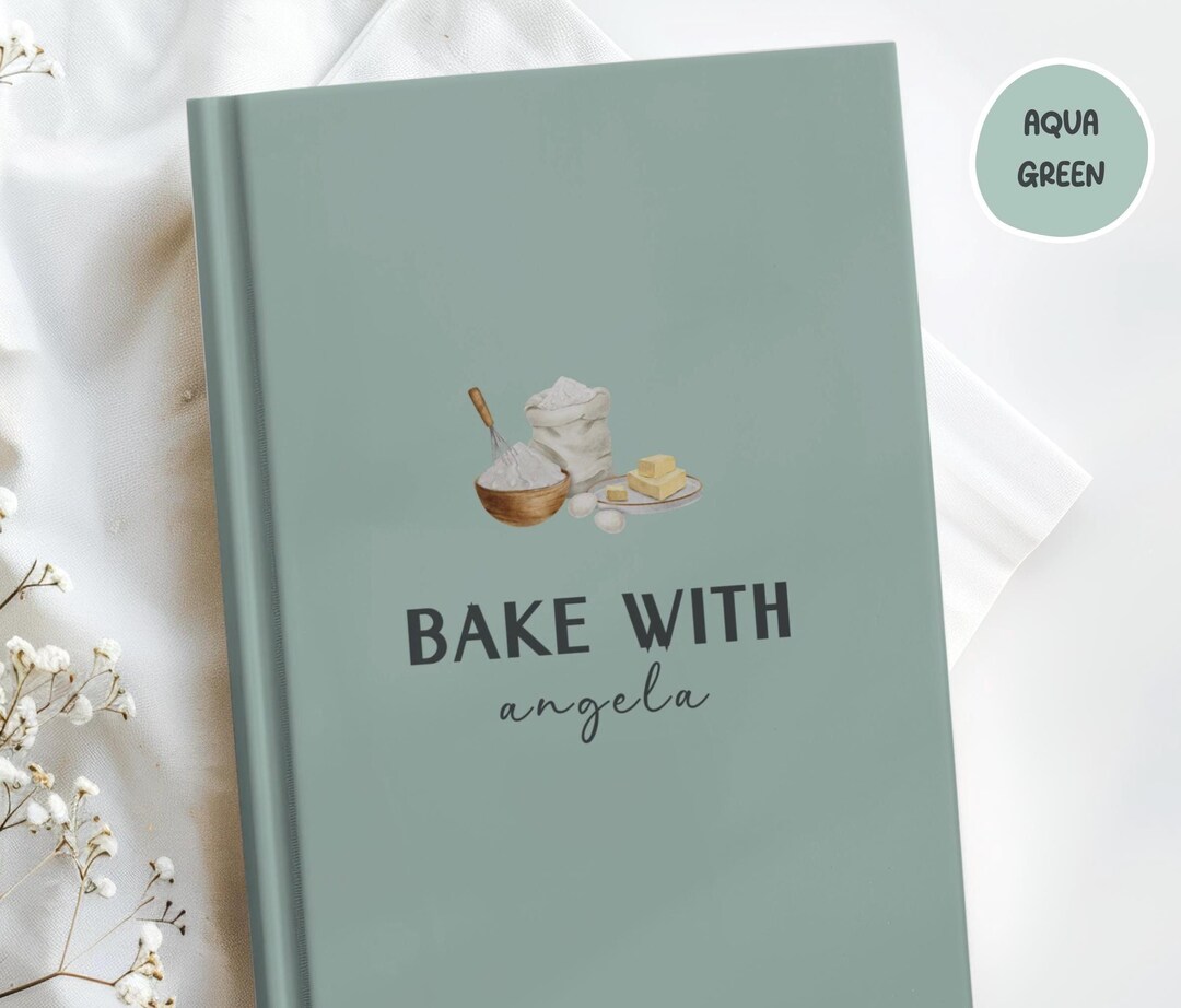 Bakery Recipe Book With Name Custom Notebook Cake Recipe Personalized ...