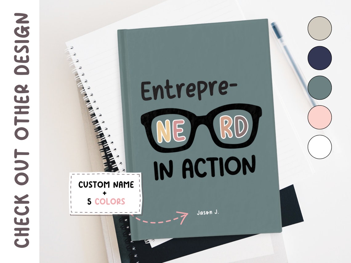 Entrepreneur Club Notebook Toile Pattern Notebook for College Club ...