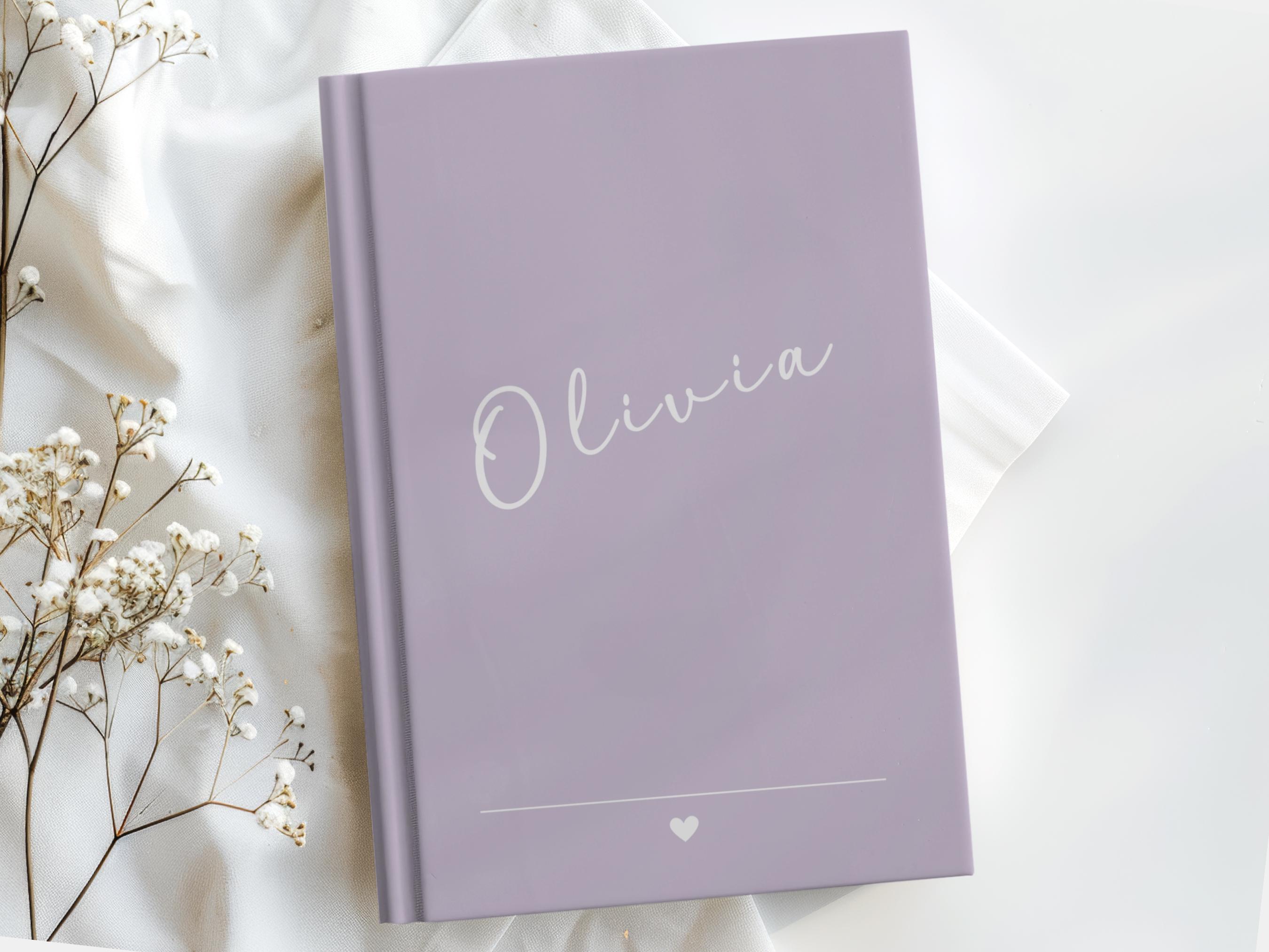 Personalized Purple Notebook for Women Gift Lavender Journal Customized ...