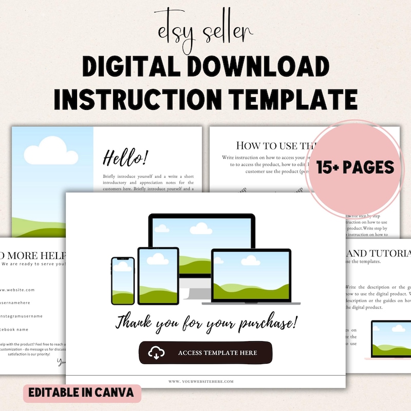 Pdf Instructions - Etsy