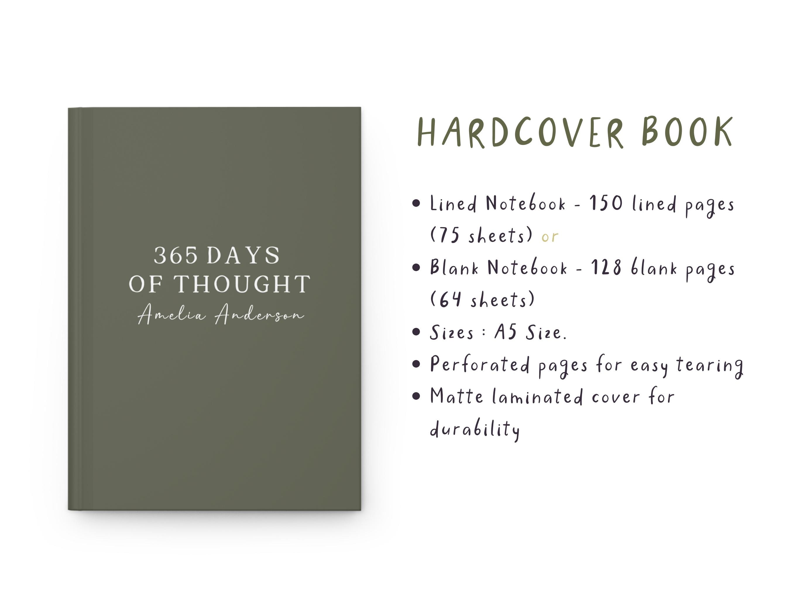 Custom Notebook 365 Day Daily Journal Blank Lined Notebook Custom ...