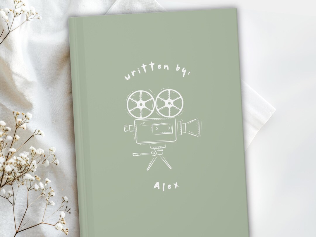 Movie Writer Custom Gift Notebook Sage Green Journal Gift for Him Film ...