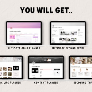 PLR Notion Template Bundle Digital Planner With Resell Right Second ...