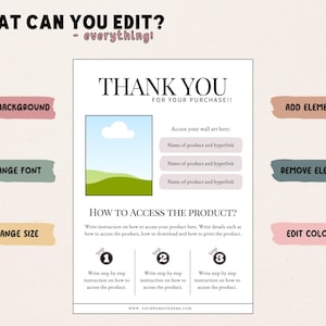 Wall Art Download Instruction Template Canva Google Drive Link Thank ...