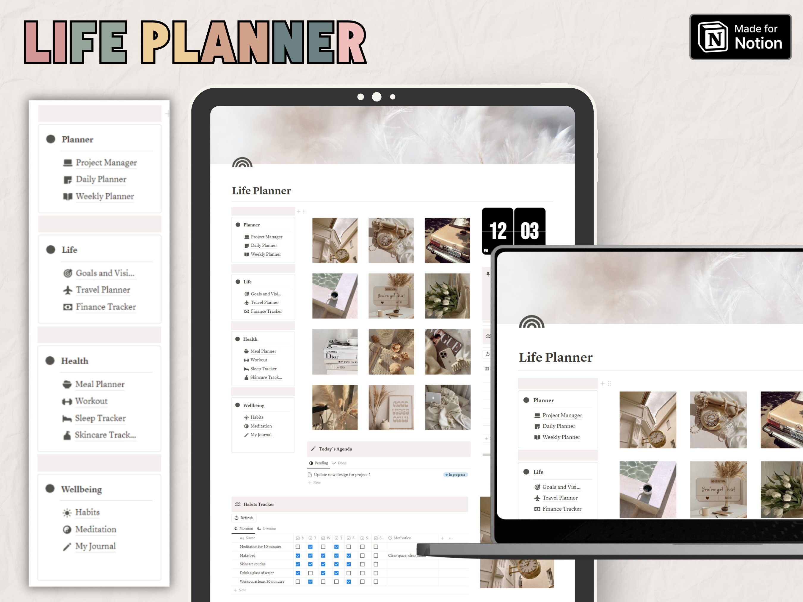 PLR Notion Template Bundle Digital Planner With Resell Right Second ...