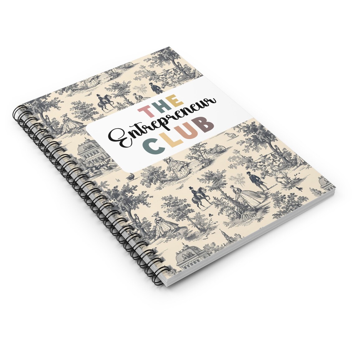Entrepreneur Club Notebook Toile Pattern Notebook for College Club ...