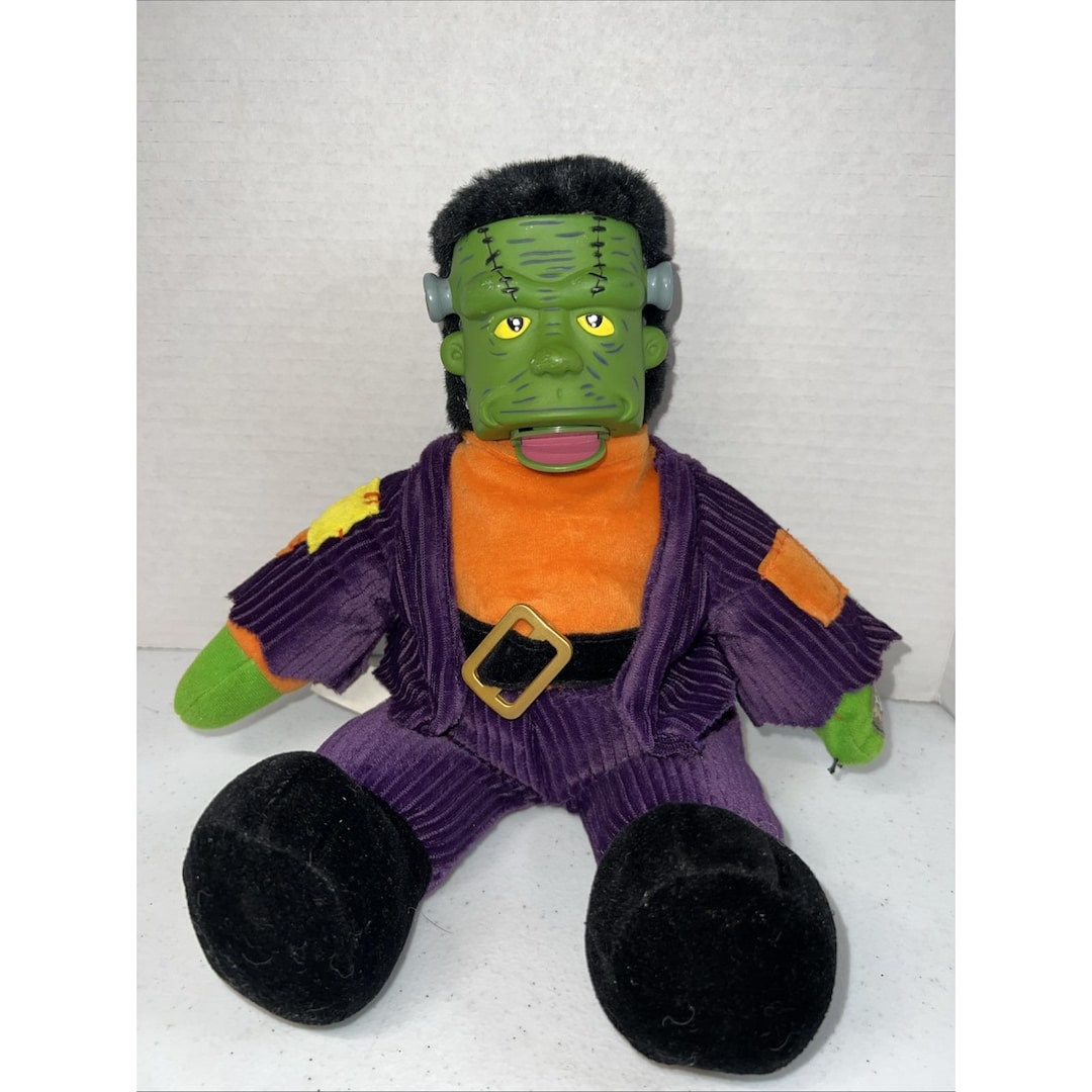 Vtg Halloween Monster Mash Singing Works Frankenstein Doll Plush 90s - Etsy