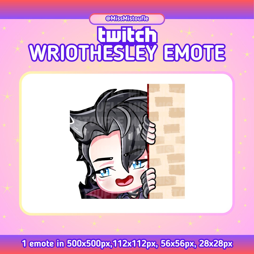 Wriothesley Static Lurk Emote for Twitch / Discord Stickers / - Etsy ...