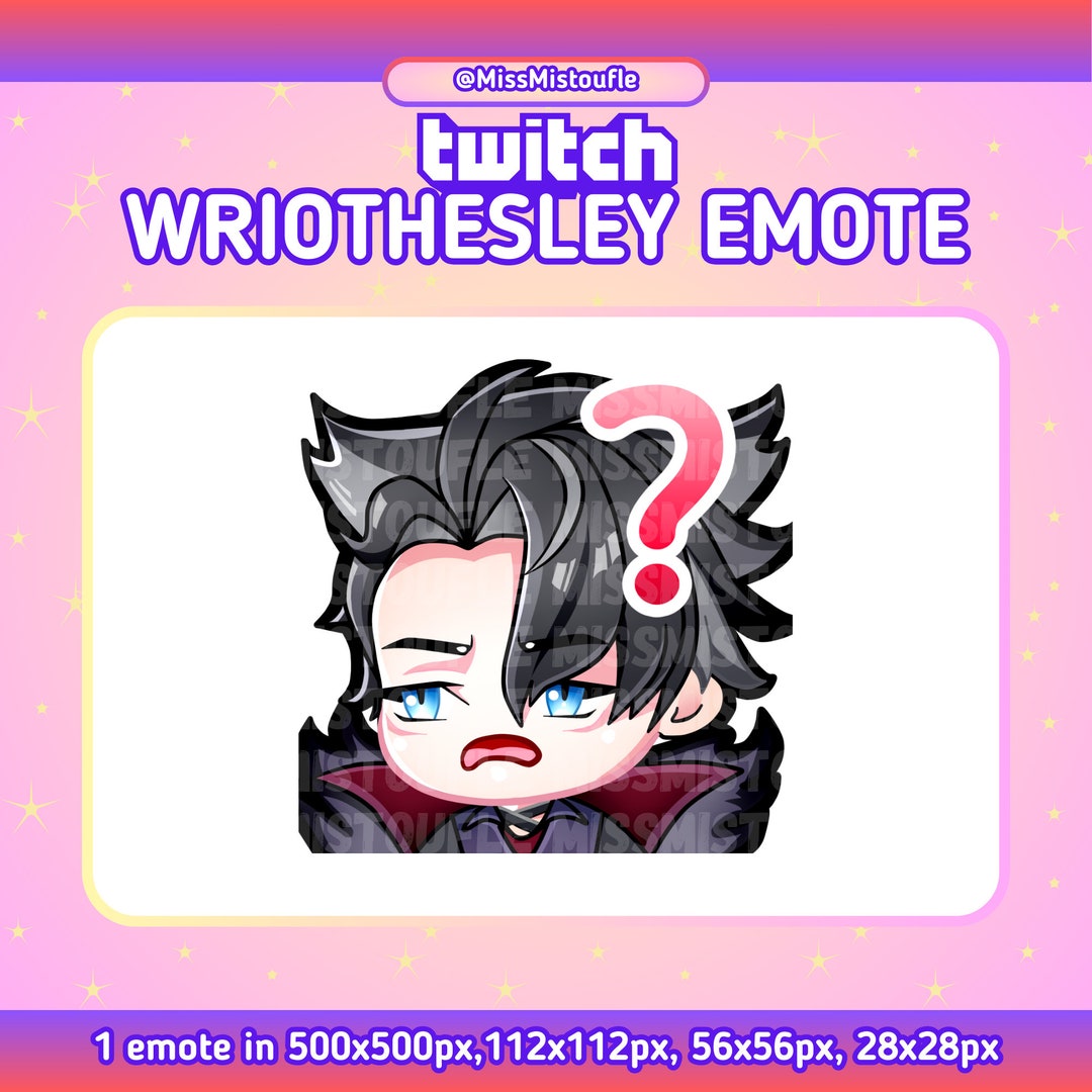 Wriothesley Static Confused Emote for Twitch / Discord - Etsy