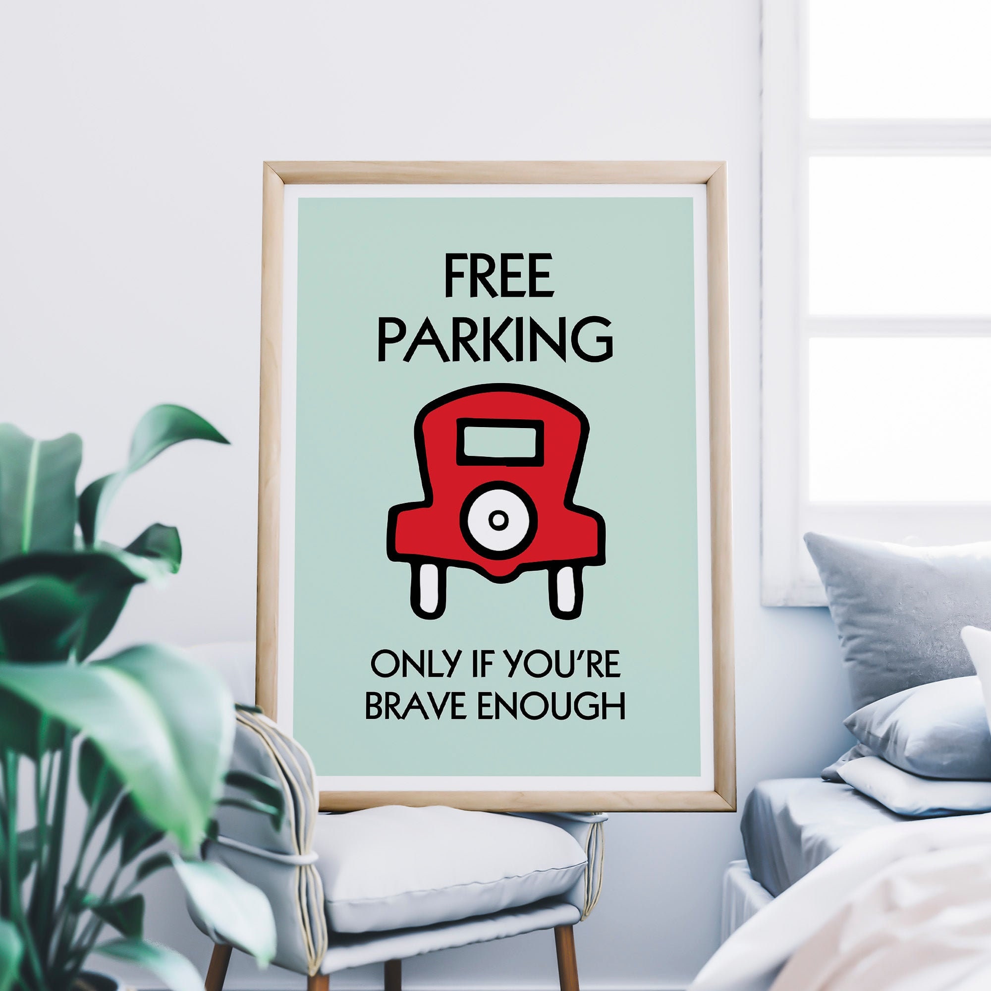 Free Parking | Monopoly & Business Poster - Etsy