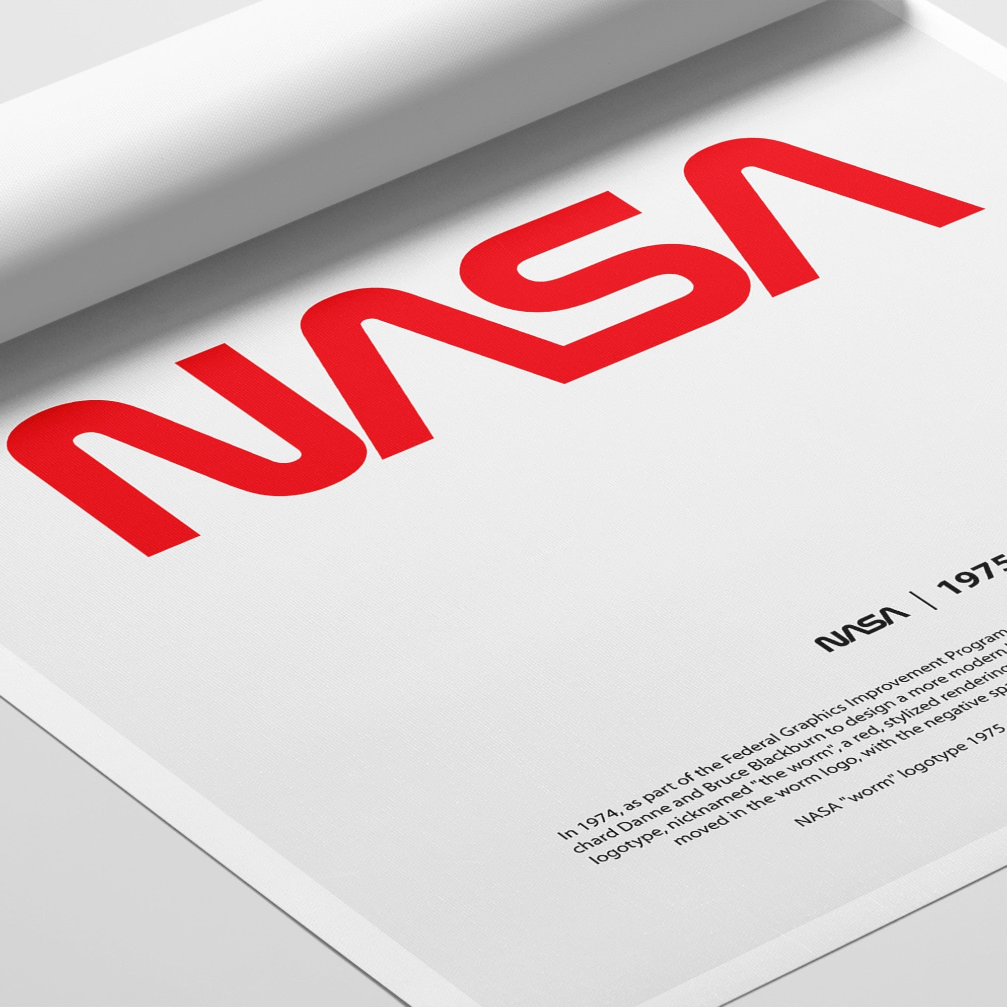 Nasa Worm Logo Poster - Etsy