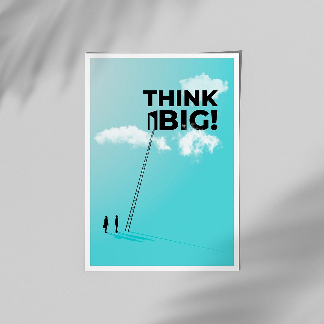 Think Big | Motivation & Inspiration Posters - Etsy