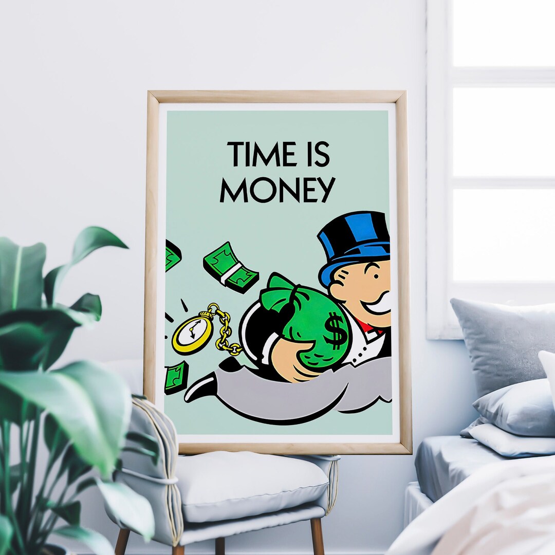 Time is Money | Monopoly & Business Poster - Etsy