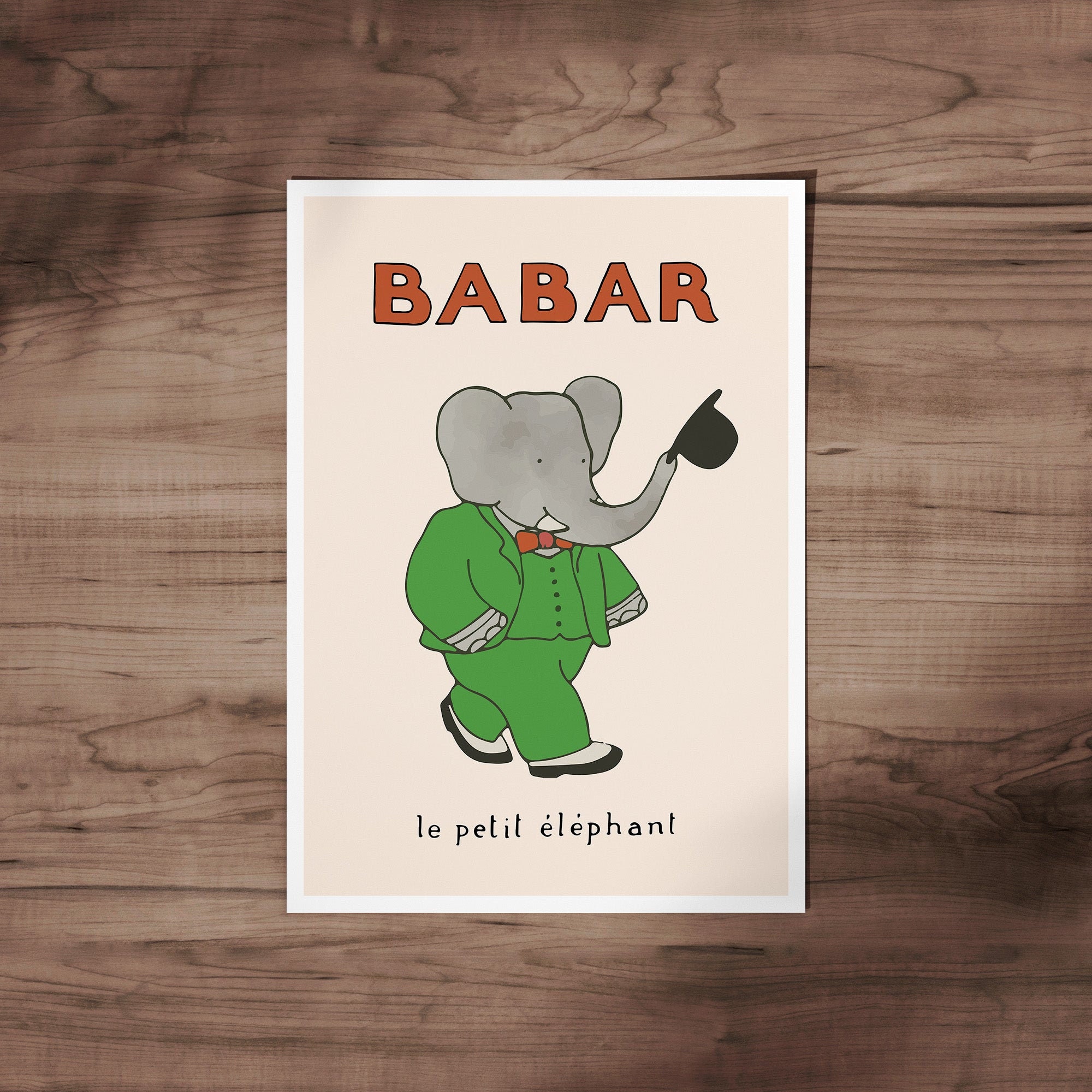 50 Years of Babar Poster - Etsy